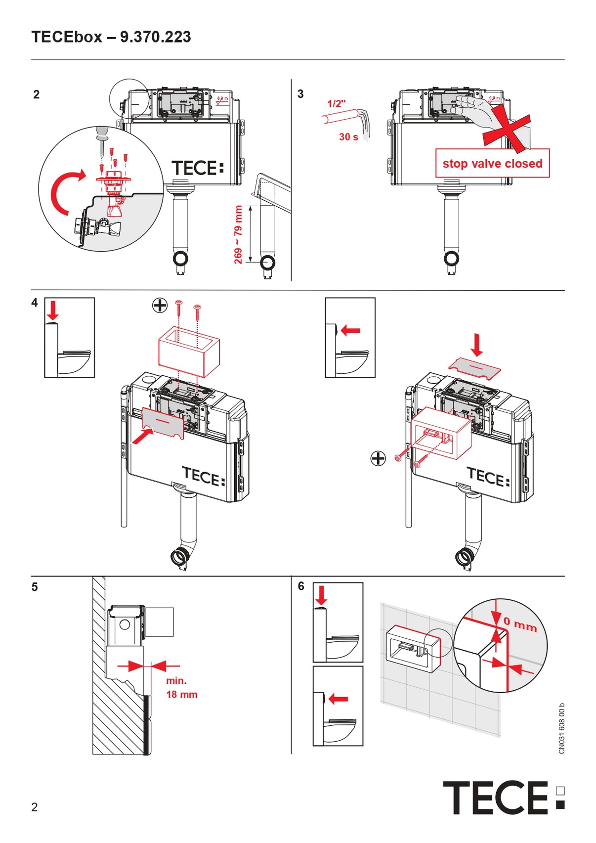 Tece Uni Concealed Cistern (FRONT) Art. 9370223 – BathHauz